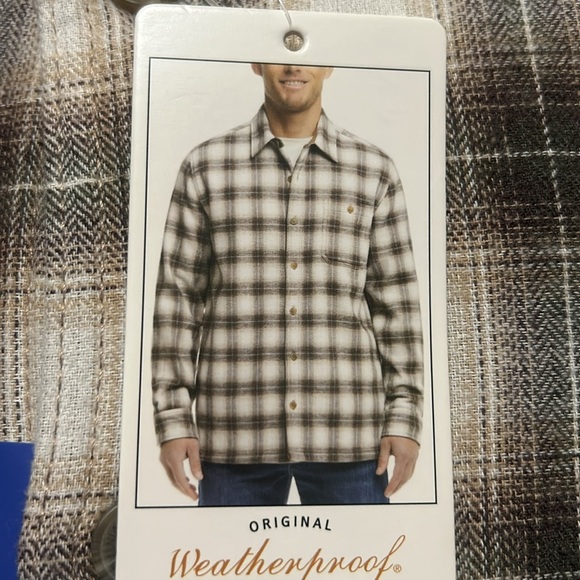 Weatherproof | Shirts | Nwt Weatherproof Mens Flannel Shirt Fleece ...
